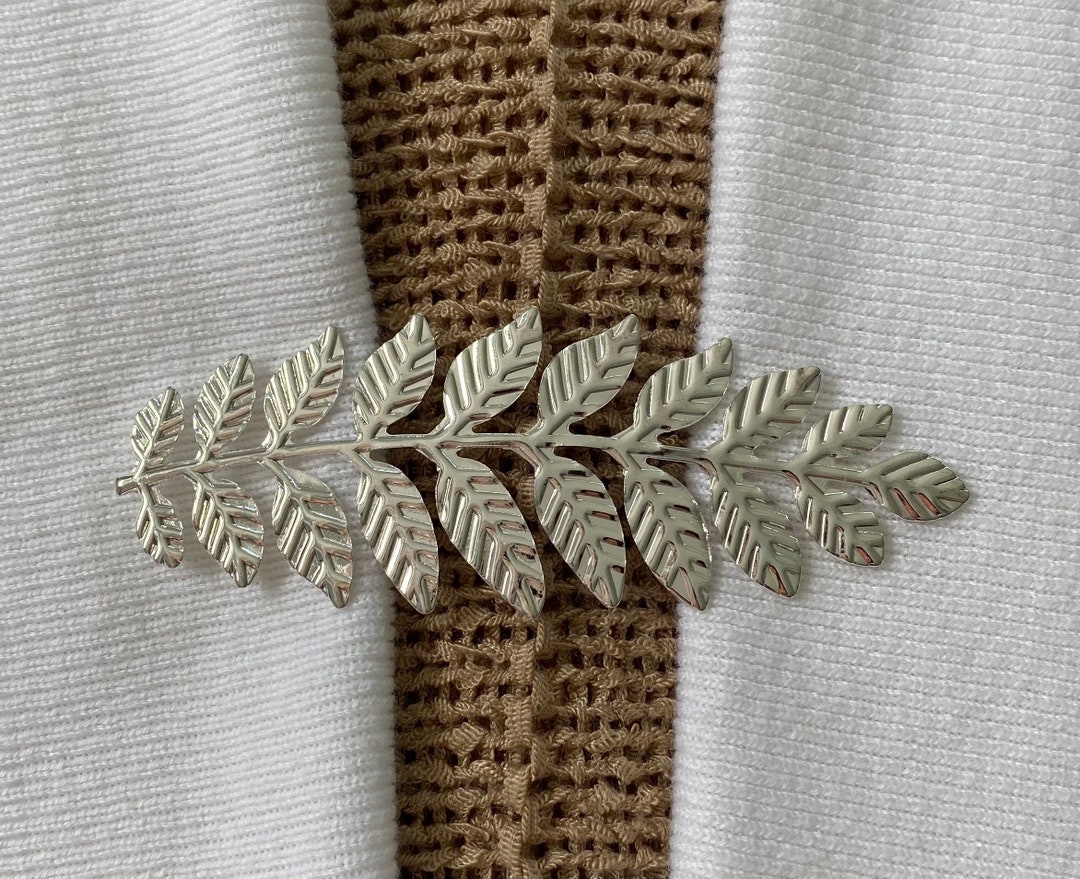 Sweater Clips Silver Leaf Leaves Cardigan Clasp Sweater Clip Filigree ...