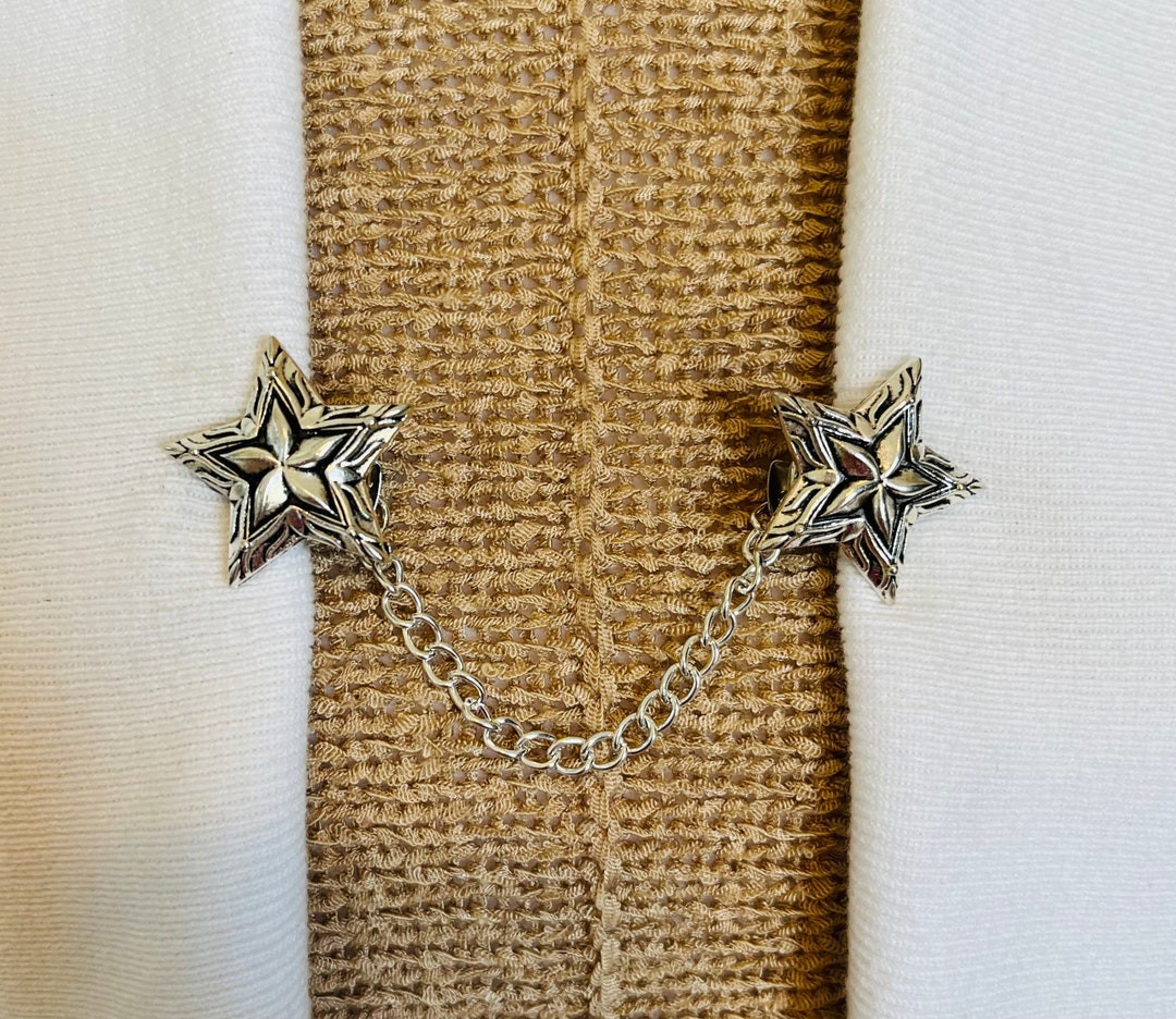 Sweater Clips Minimalist Star Chain Cardigan Sweater Clip Fashion ...