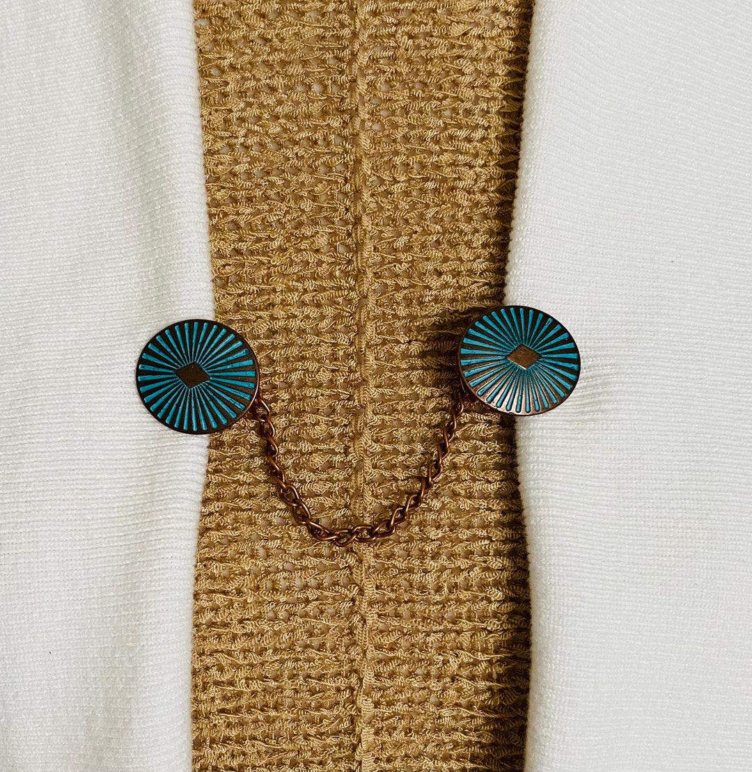 Sweater Clips Copper Chain Sweater Clip Star Cardigan Clasp Celtic ...