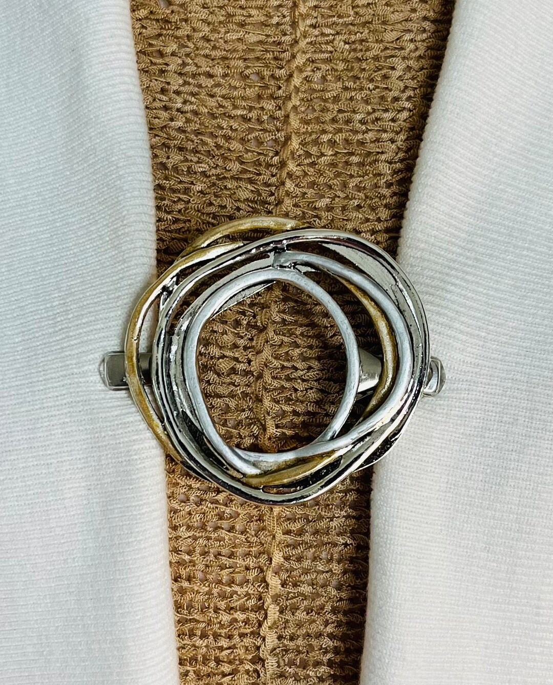 Sweater Clips Antique Circle Cardigan Clasp One of a Kind Minimalist ...