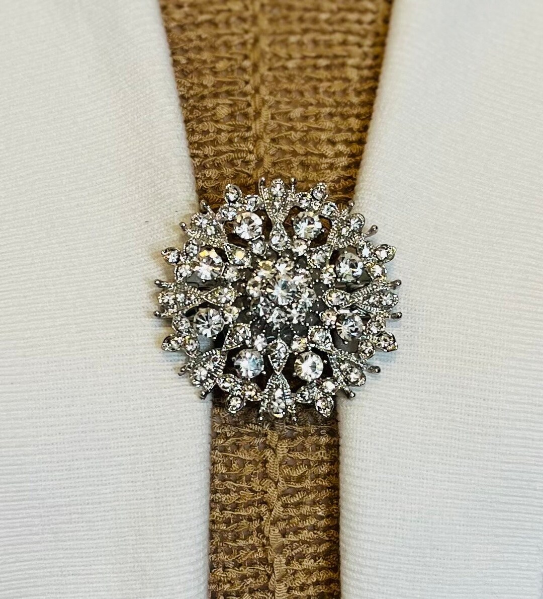 Sweater Clips Rhinestone Sweater Clip Vintage Style Baroque Pendant ...