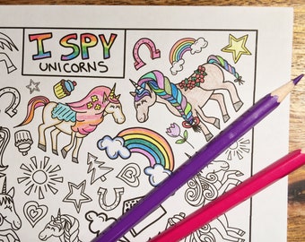 I Spy Ocean Animals Coloring Page, Printable Download, Colouring Page ...