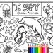 I Spy Ocean Animals Coloring Page, Printable Download, Colouring Page ...