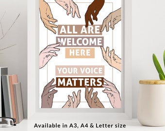 Your Voice Matters Poster - Etsy