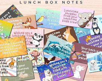 Positive Notes - Extrovert Girl Lunch Box Notes - Set of 30 | Printable ...
