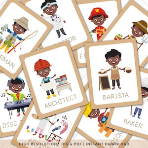 Occupation Flash Cards, Education, Classroom Resources, African ...