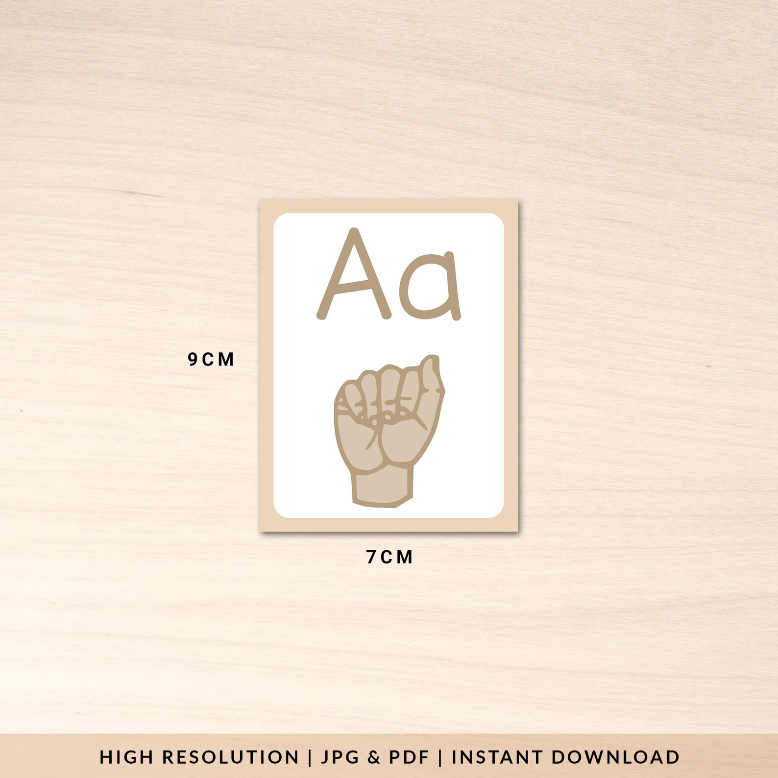 American Sign Language Alphabet Flashcards ASL Classroom - Etsy