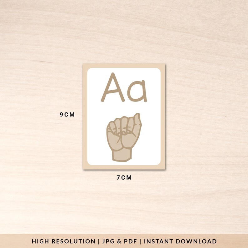 American Sign Language Alphabet Flashcards ASL Classroom - Etsy