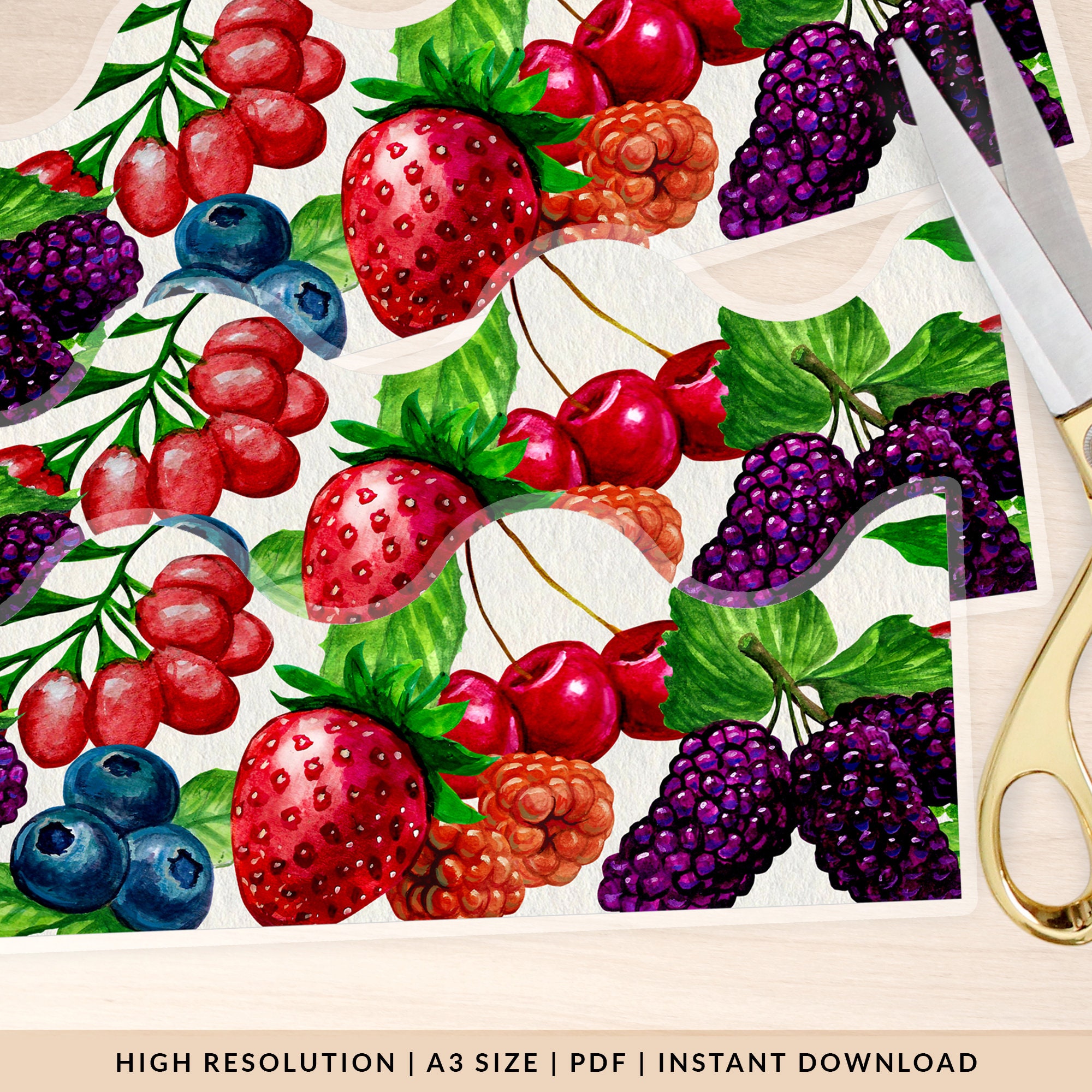 So Fruity Bulletin Board Borders | 5 Designs | Banana, Apple, Cherry ...