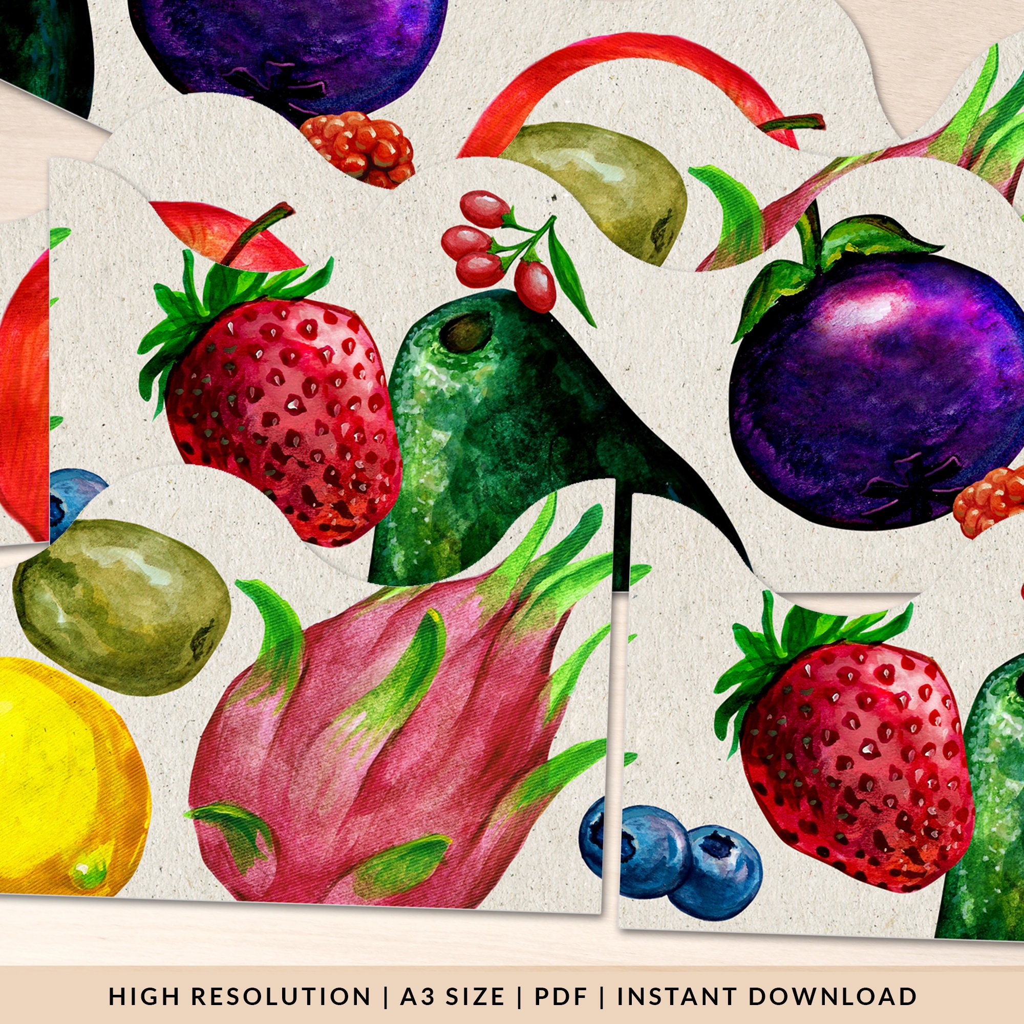 So Fruity Bulletin Board Borders | 5 Designs | Banana, Apple, Cherry ...