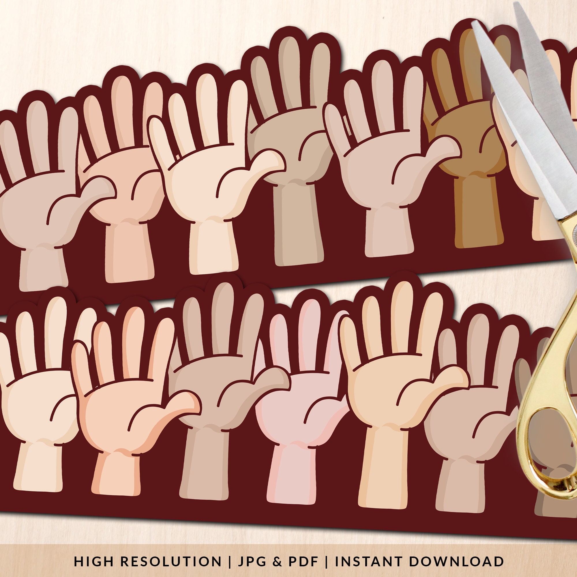 Celebrate Diversity Classroom Bulletin Board Borders 5 - Etsy