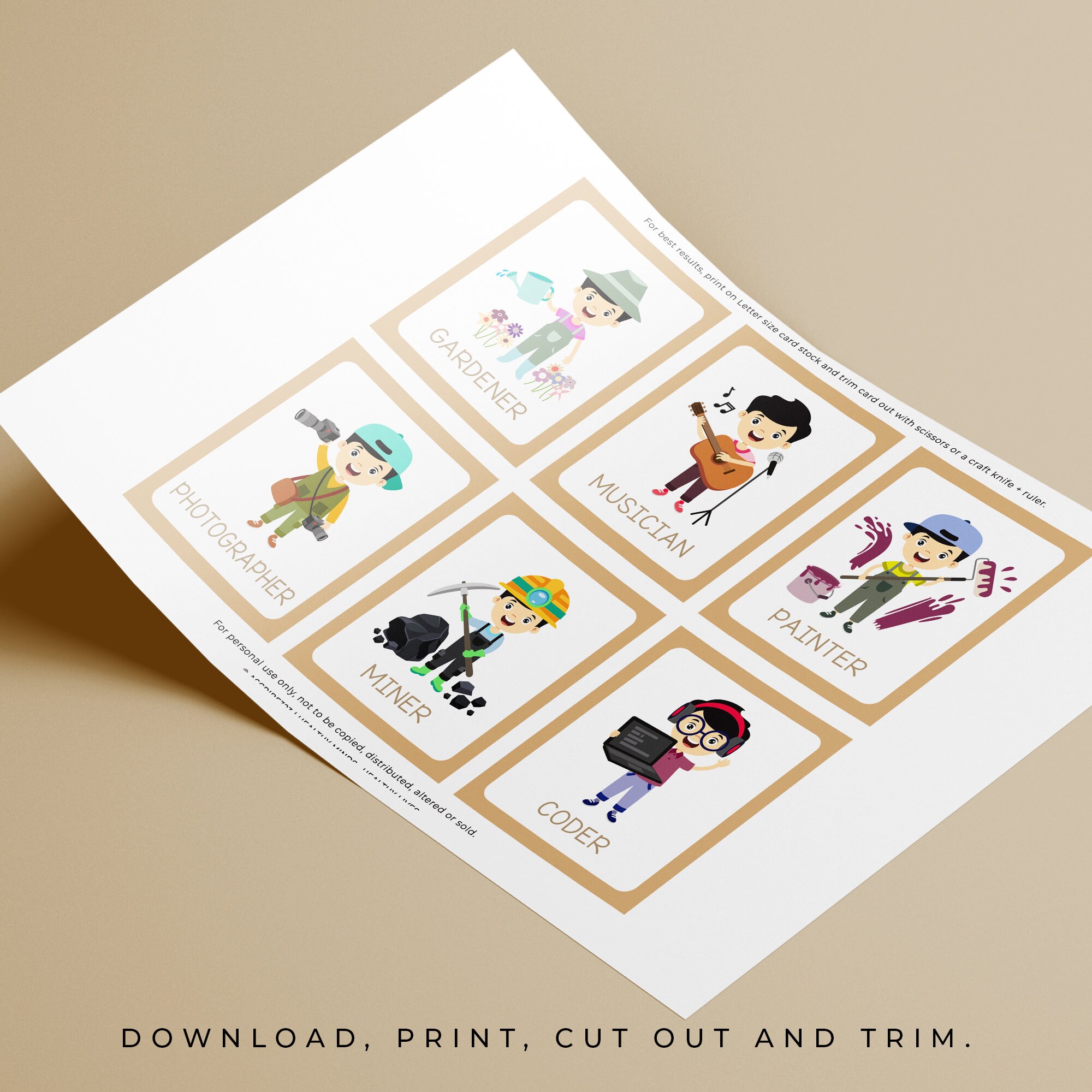 Occupation Flash Cards, Education, Classroom Resources, Asian, Teacher ...