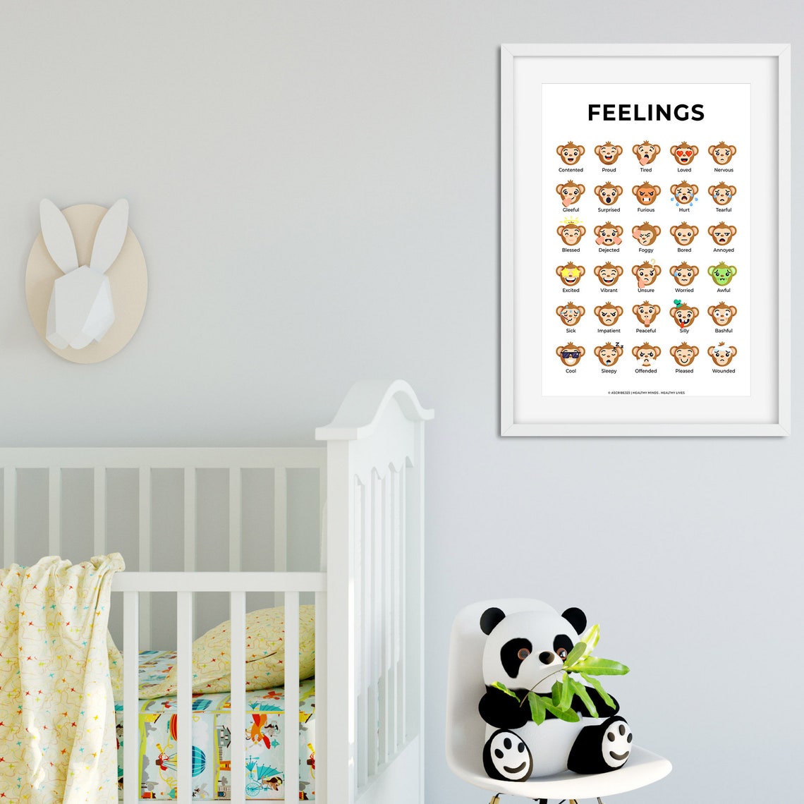 30 Feelings Chart Educational Poster Emotions Mental - Etsy