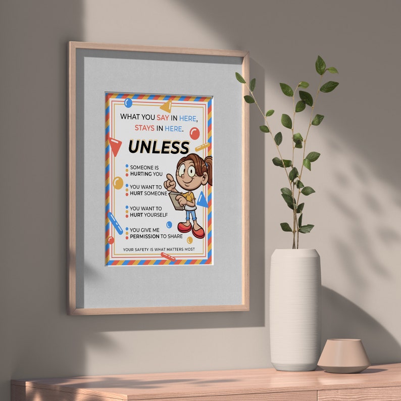 What You Say in Here Stays in Here Therapist Office, School Social ...