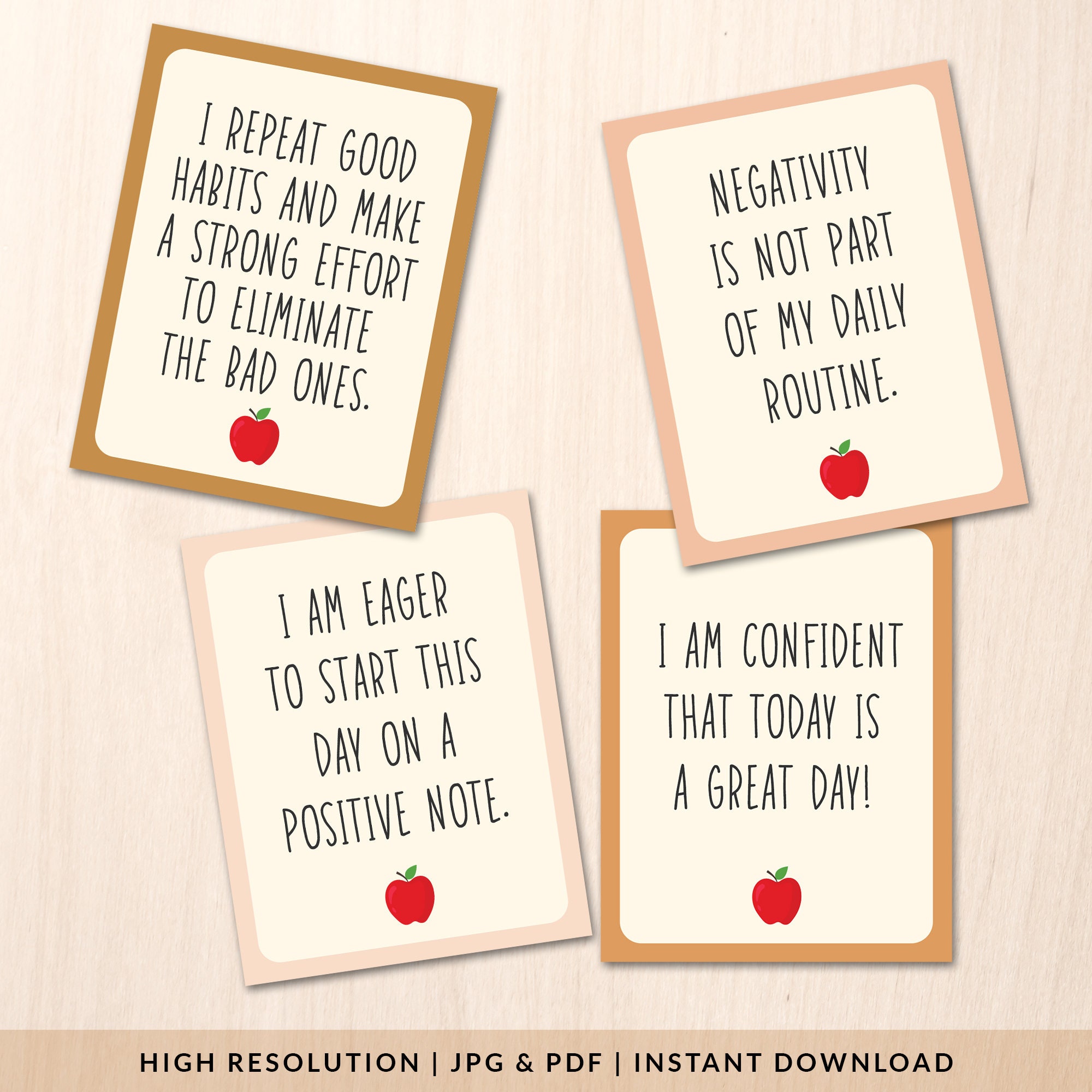 Teacher Affirmation Printable Cards - Set of 30 | Teacher Gift ...