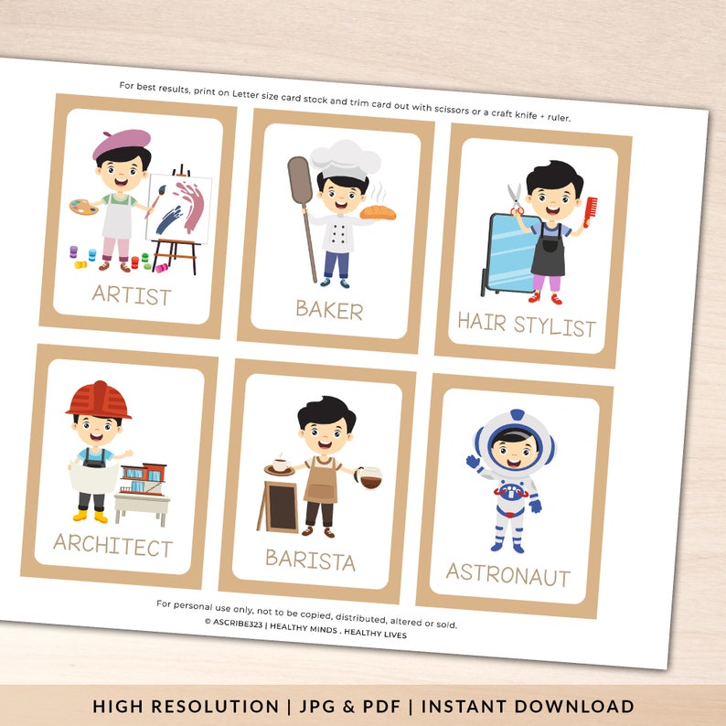 Occupation Flash Cards, Education, Classroom Resources, Asian, Teacher ...