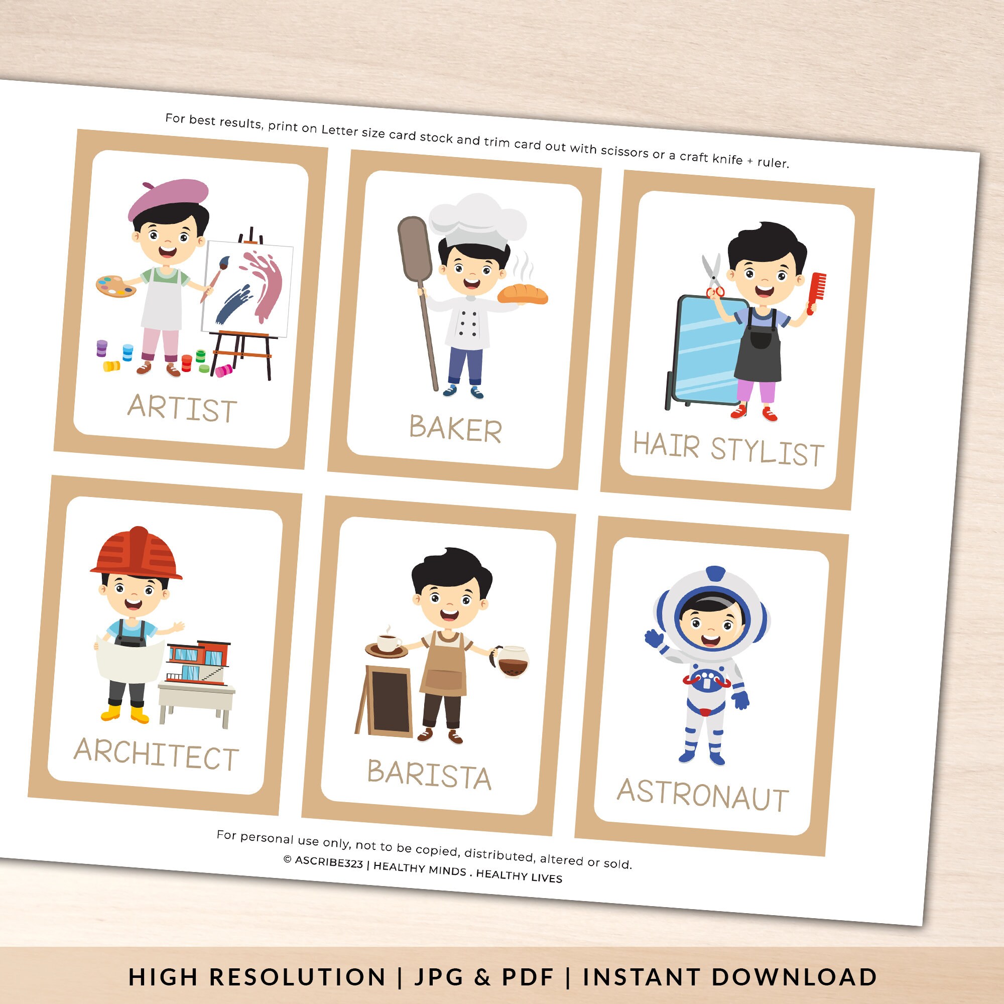 Occupation Flash Cards, Education, Classroom Resources, Asian, Teacher ...