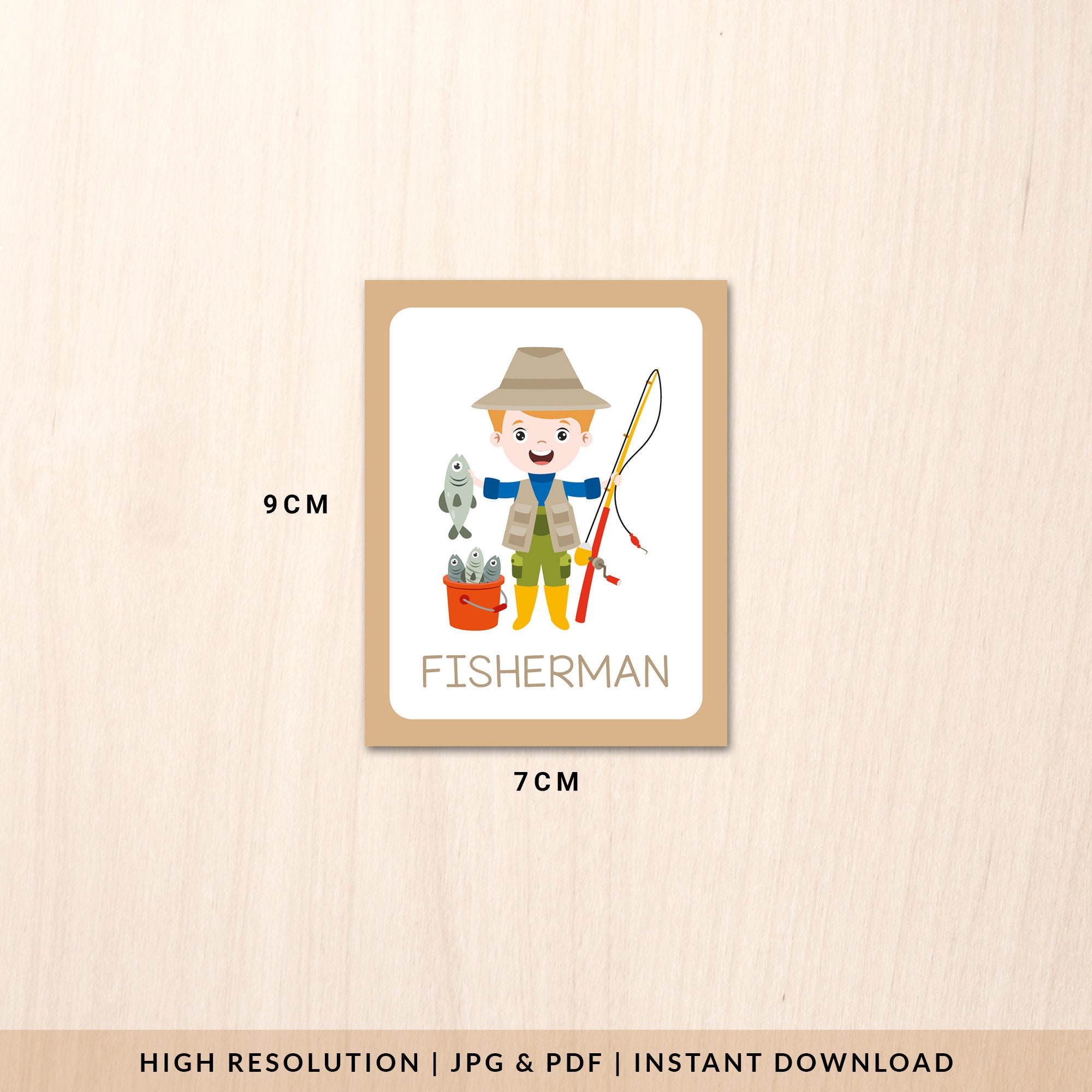 Occupation Flash Cards, Education, Classroom Resources, Neutral Color ...