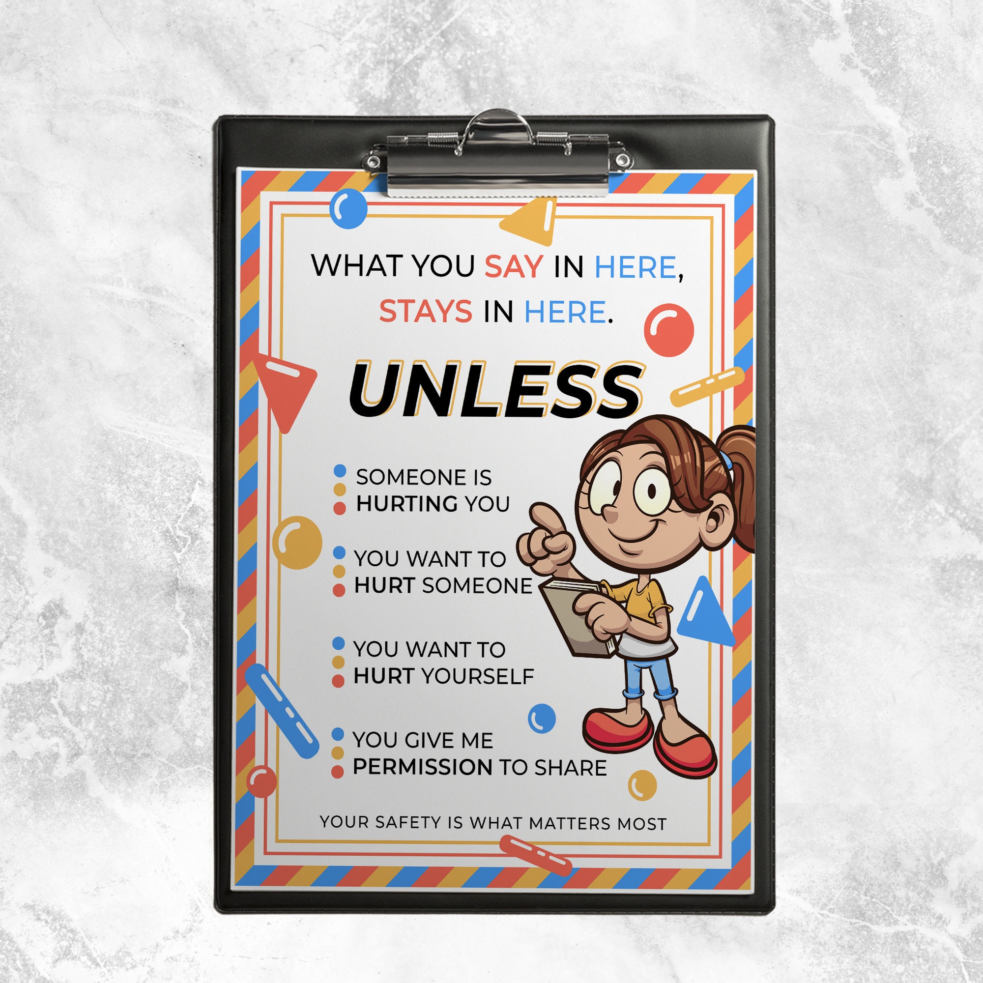 What You Say in Here Stays in Here Therapist Office, School Social ...