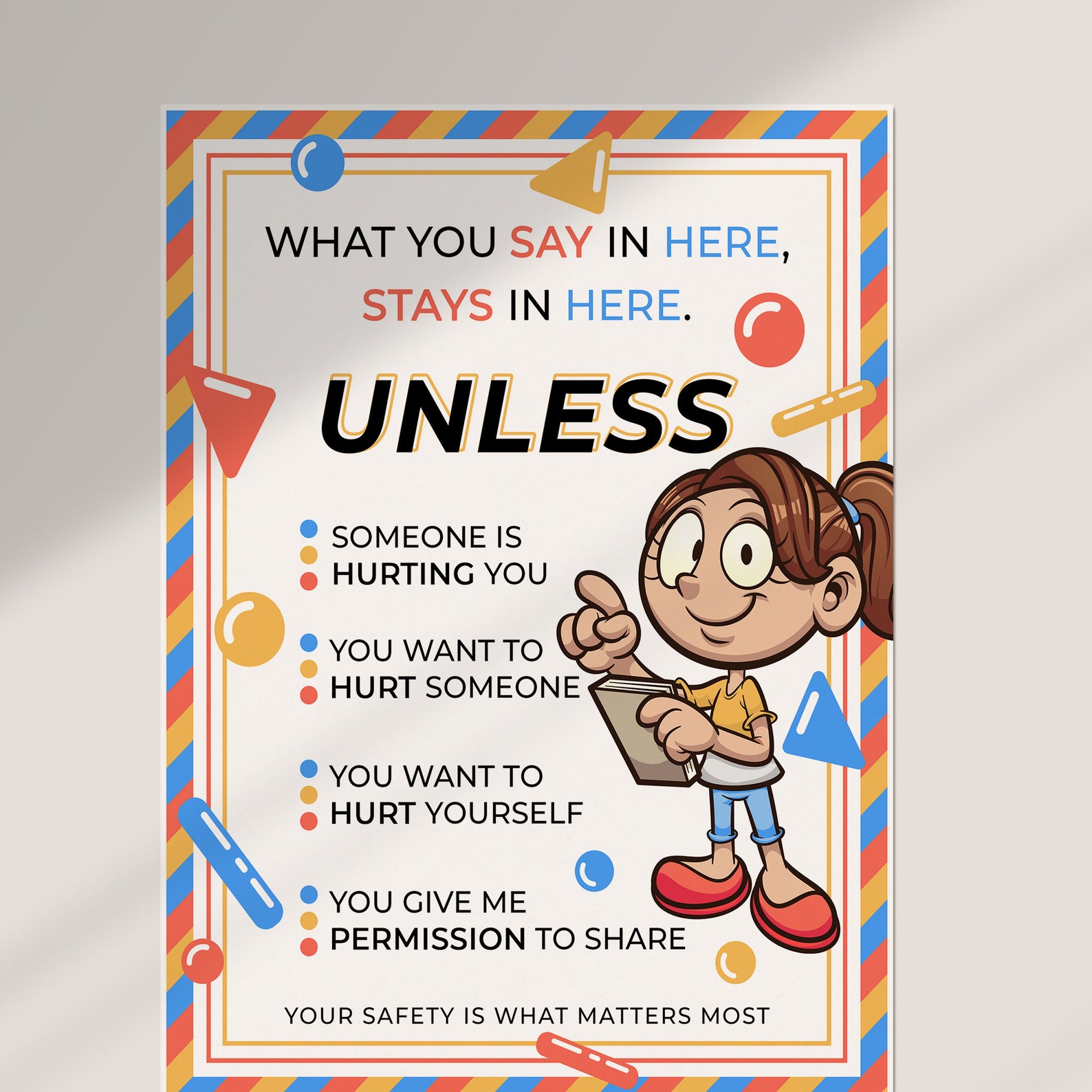 What You Say in Here Stays in Here | Therapist Office, School Social ...