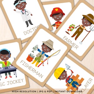 Occupation Flash Cards, Education, Classroom Resources, African ...