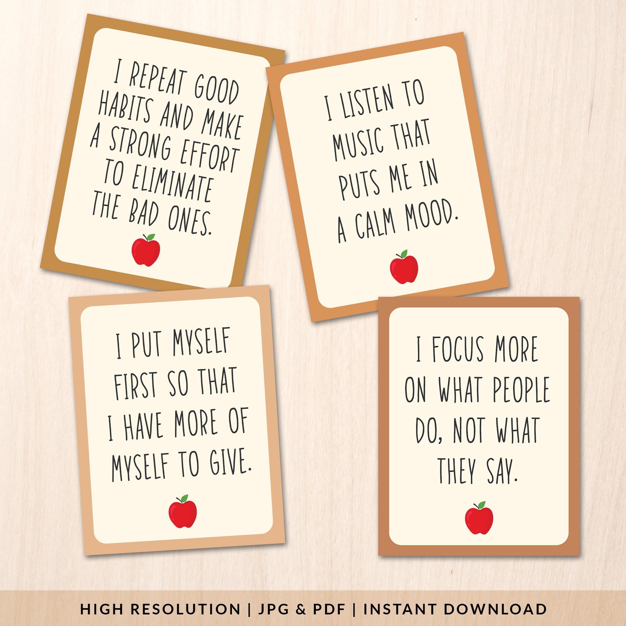 Teacher Affirmation Printable Cards - Set of 30 | Teacher Gift ...