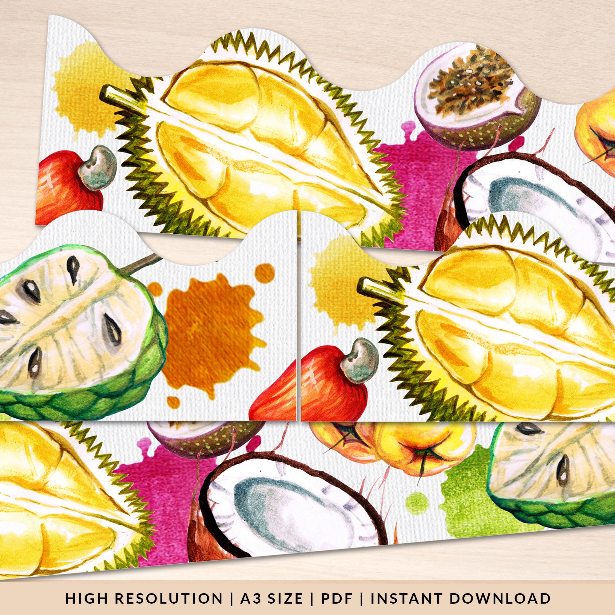 So Fruity Bulletin Board Borders | 5 Designs | Banana, Apple, Cherry ...
