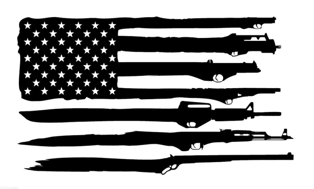 Gunflag, American Flag, Digital Download, Instant Download, SVG File ...