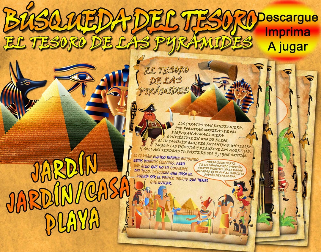 Treasure Hunt for Kids, Treasure of Pyramids, Riddles to Print ...