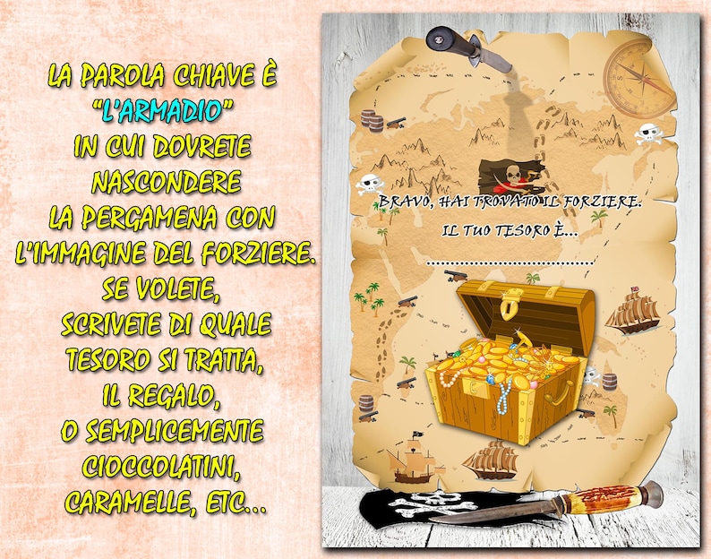 Treasure Hunt With Map Solution Wardrobe Version Children 8-10 Years ...