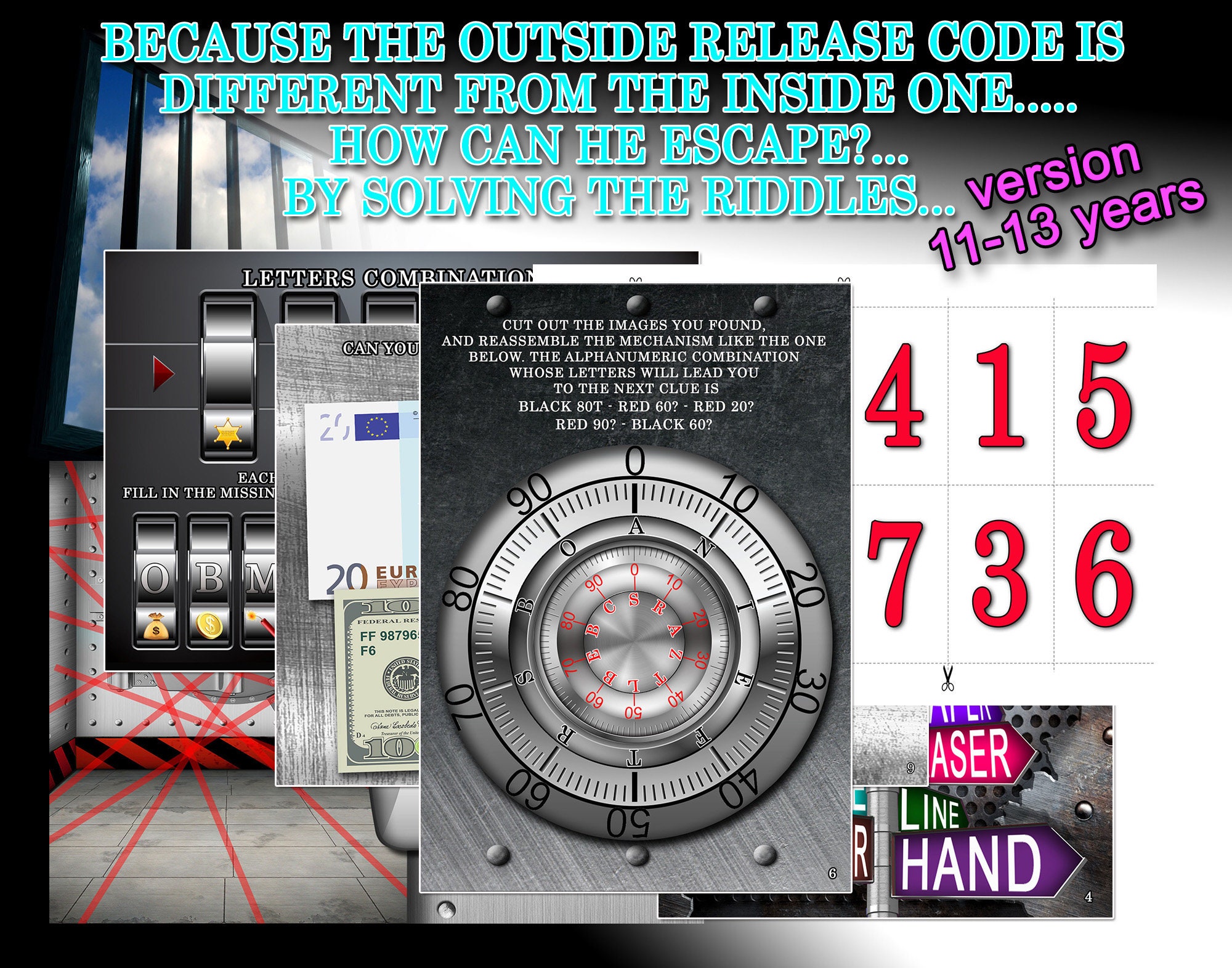 Kids Escape Room, the Bank of Europe Vault Ages 11-13 Years, Mystery ...