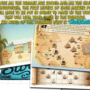 Kids Treasure Hunt Scavenger Hunt With Map Birthdays Games - Etsy