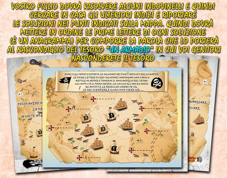 Treasure Hunt With Map Solution Wardrobe Version Children 11-12 Years ...