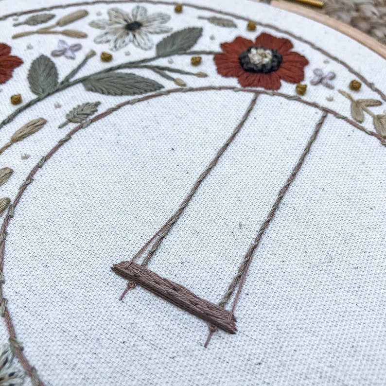 Floral Moon - Floral Embroidery - Moon Embroidery - Hand Embroidery ...