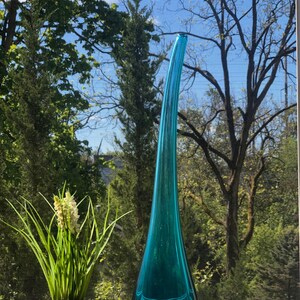 Tall Glass Vases Tall Centerpiece Vase Vases Decor Unique Vases Colored ...