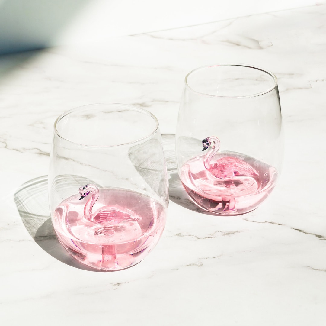 Flamingo Cups Flamingo Drinking Glasses Flamingo Tumbler Flamingo Party ...