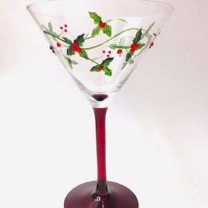 Christmas Martini Glasses Christmas Cocktail Glasses Holiday Gifts for ...