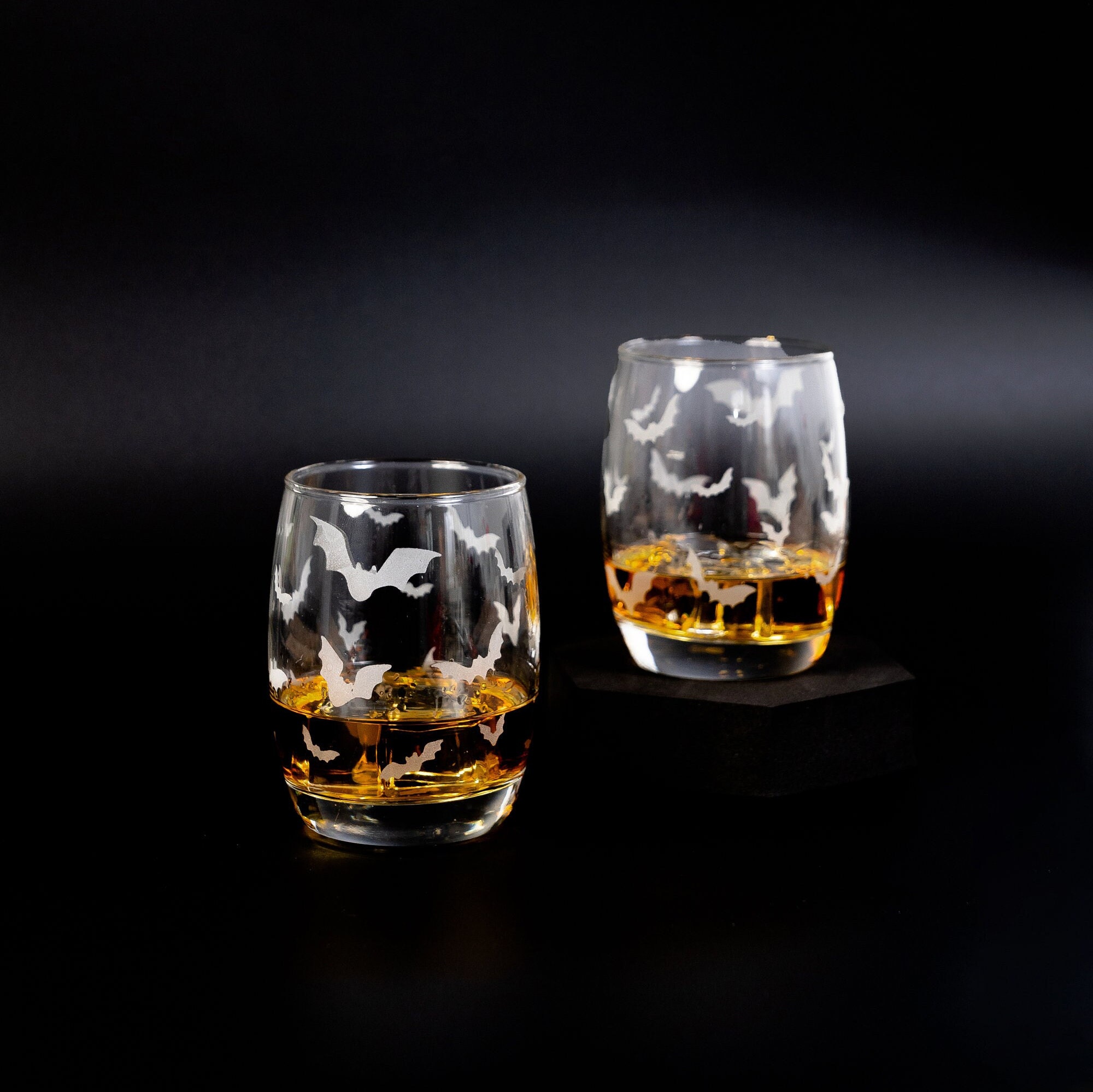 Bat Whiskey Glass Halloween Decorations Halloween Barware Halloween ...