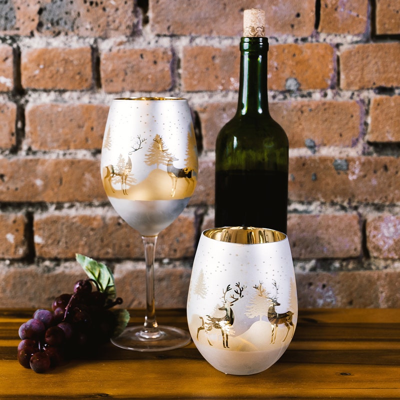 Christmas Glassware - Etsy