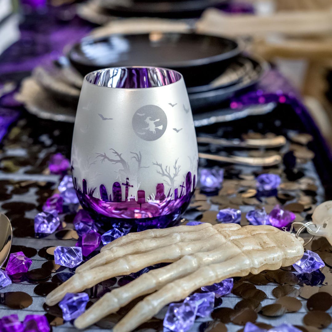 Halloween Wine Glasses Halloween Cups Halloween Party Decor Halloween ...