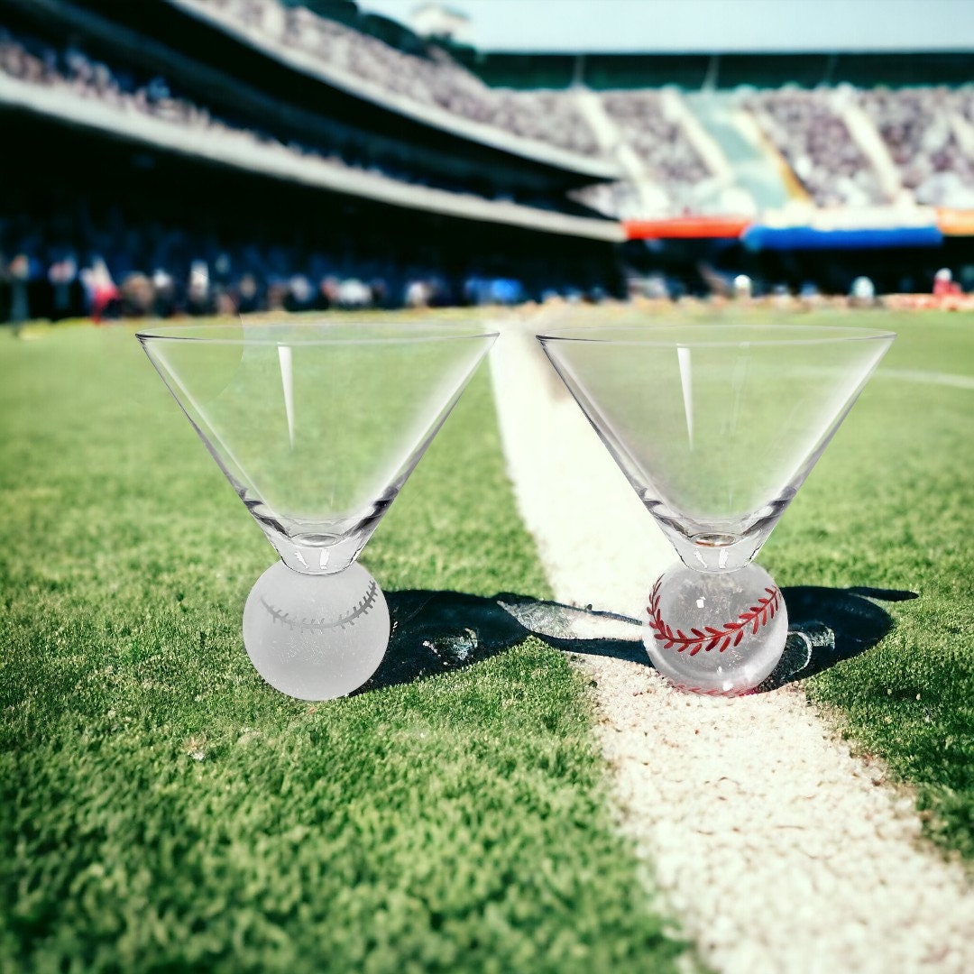 Baseball Gifts for Him Baseball Cocktail Glass Baseball Gifts for Dad ...