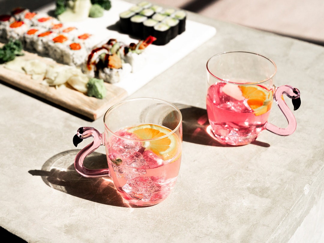 Flamingo Tumbler Flamingo Cup Flamingo Mugs for Mom Cute Mug Set Cute ...