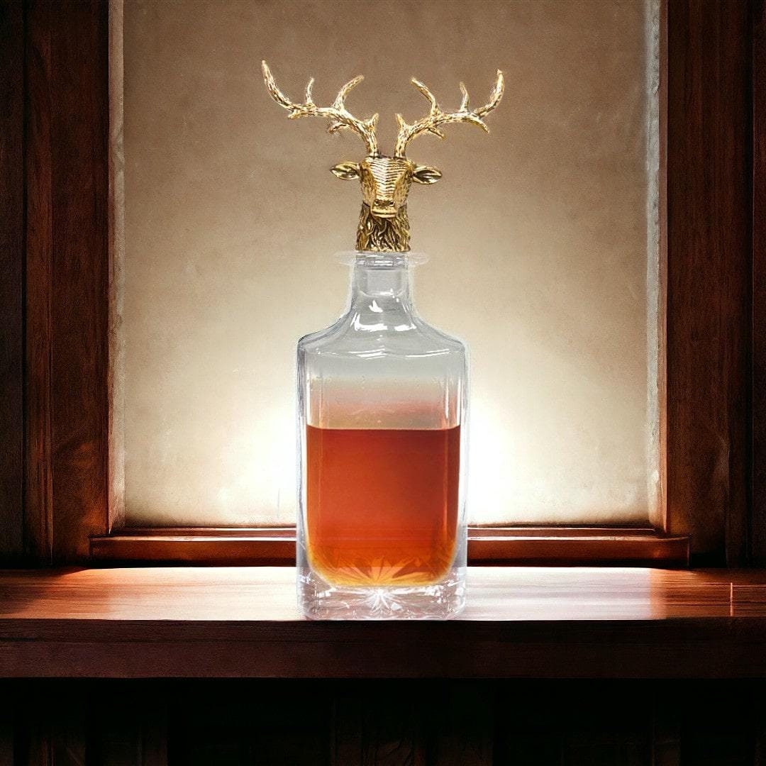 Whiskey Decanter Unique Decanter Gift Stag Decanters Hunting Fathers ...