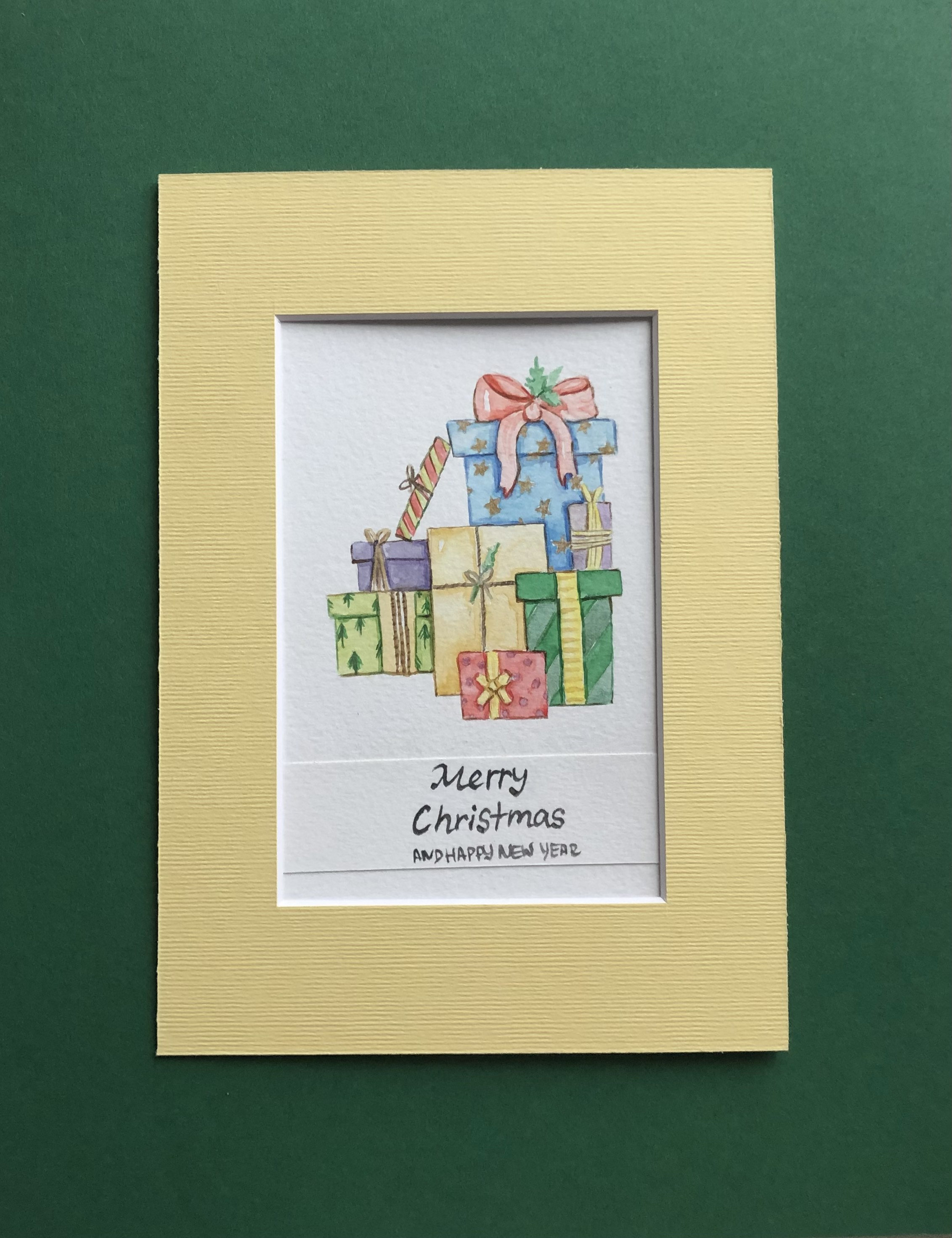 Custom Christmas Cards, Watercolor Christmas Cards Handmade,cards Hand ...