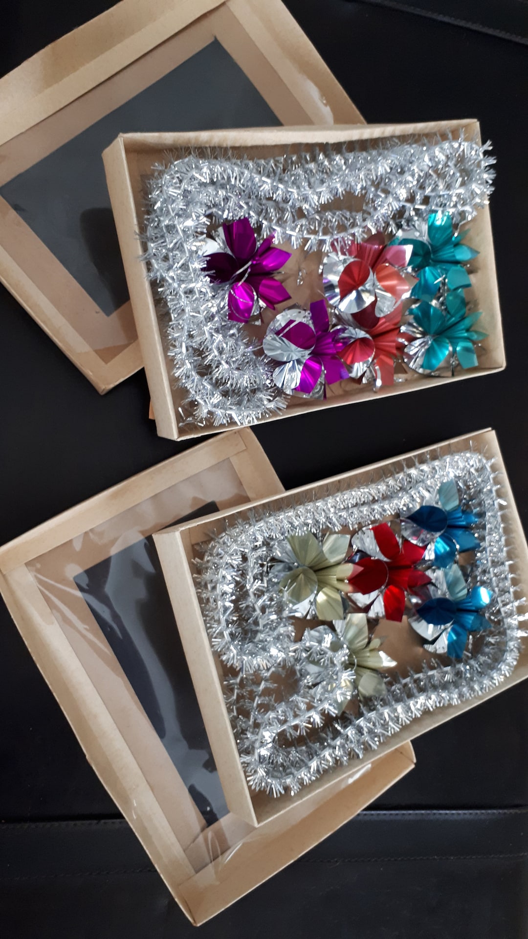 Vintage Tinsel Christmas Decorations Cellophane Strips, Vintage Tree ...