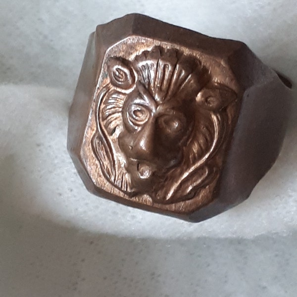Copper Initial Ring - Etsy