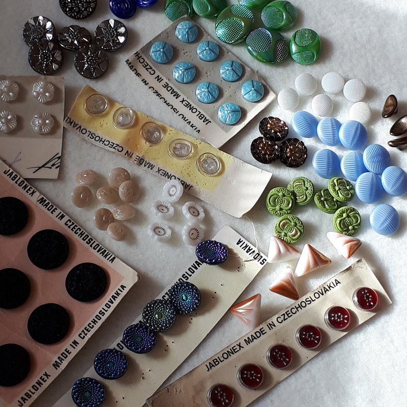 Glass Buttons - Etsy