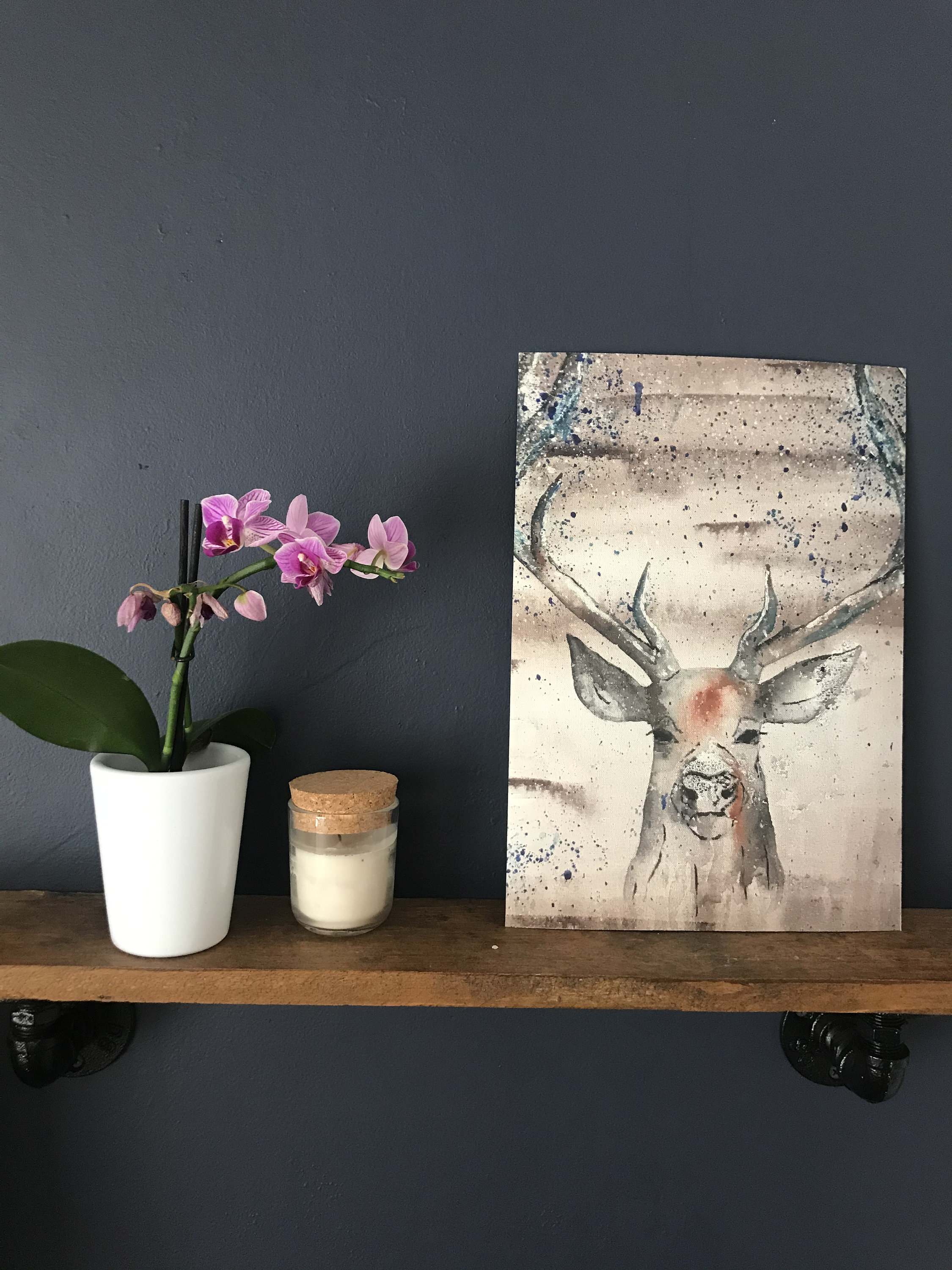 Stag Painting. Stag Artwork. Gift Ideas. Wall Art. Home Decor - Etsy