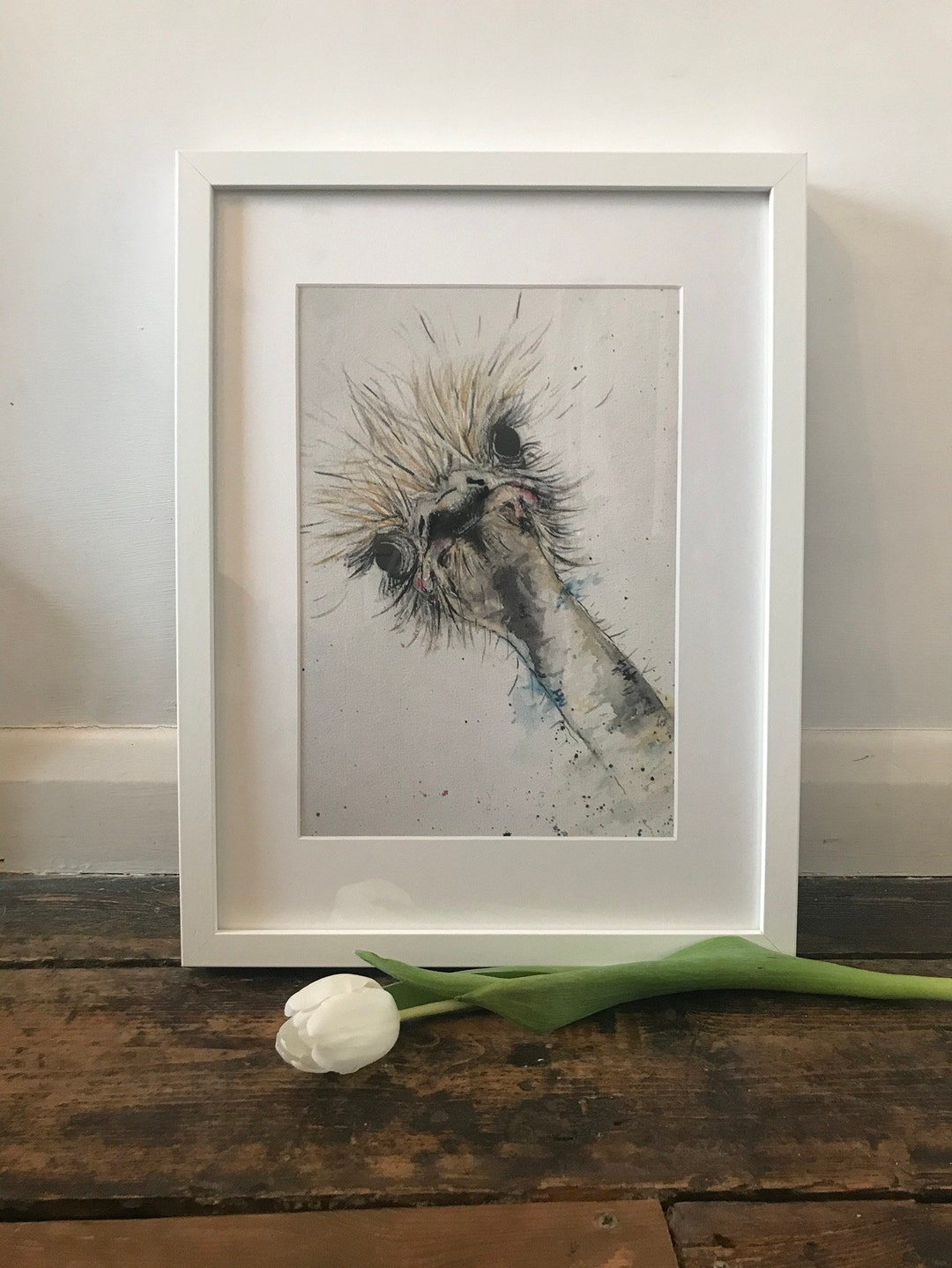 Ostrich Print, Nursery Print, Animal Picture, Art Print, Wall Art, - Etsy