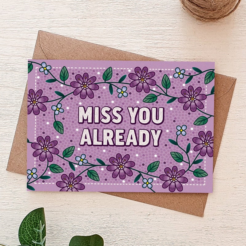 Miss You Friend Card - Etsy
